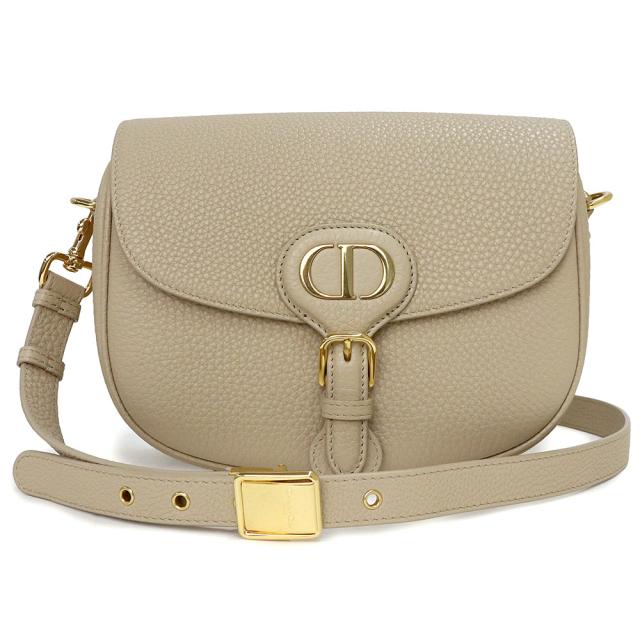 （未使用　展示品）クリスチャンディオール Christian Dior DIOR BOBBY ミディアムバッグ ショルダーバッグ 斜め掛け グレインカーフレザー ベージュ ゴールド金具 M9319UBBN 箱付