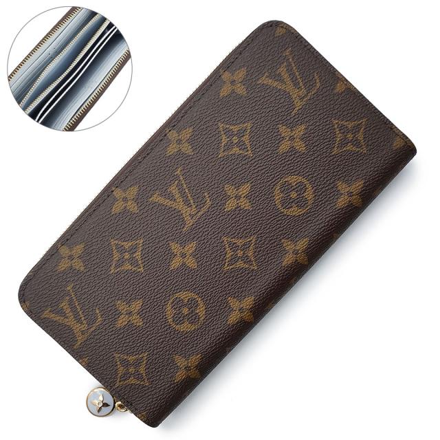 （新品・未使用品）ルイ ヴィトン LOUIS VUITTON 日本限定 ジッピー ウォレット ラウンドファスナー 長財布 モノグラム アズールブルー ブラウン ゴールド金具 M14815 箱付