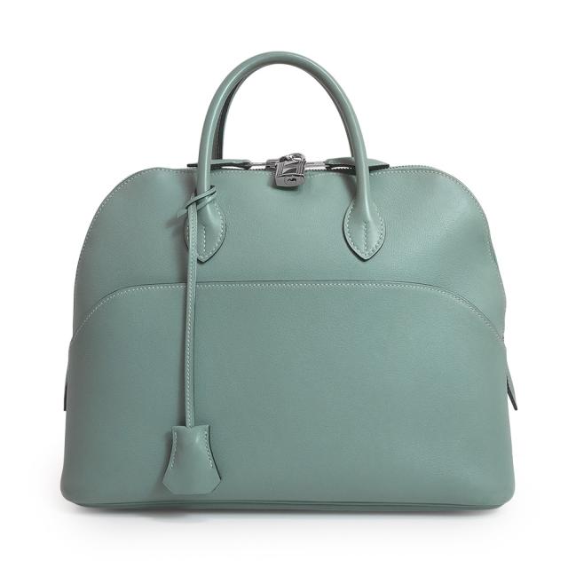 （中古）エルメス HERMES ボリード 1923 30 ハンドバッグ ヴォースイフト レザー シエル ブルー シルバー金具 □M刻印