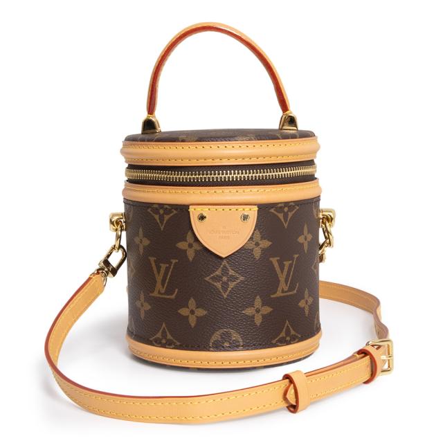 （未使用　展示品）ルイ ヴィトン LOUIS VUITTON ナノ カンヌ 2Way 斜め掛け ショルダー ハンドバッグ モノグラム ヌメ革 レザー ブラウン ゴールド金具 M82952