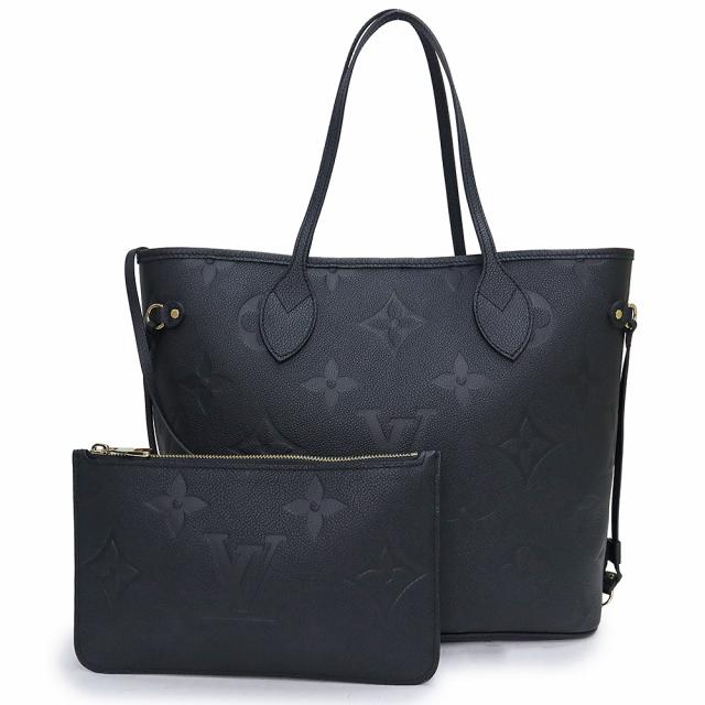 （未使用　展示品）ルイ ヴィトン LOUIS VUITTON ネヴァーフル MM トートバッグ モノグラムアンプラント レザー ノワール ブラック ゴールド金具 M45685