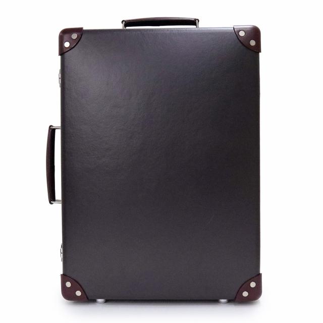 （中古）グローブトロッター GLOBE TROTTER センテナリー スモール キャリーオン キャリーバッグ スーツケース ヴァルカナイズドファイバーボード ブラウン バーガンディ シルバー金具