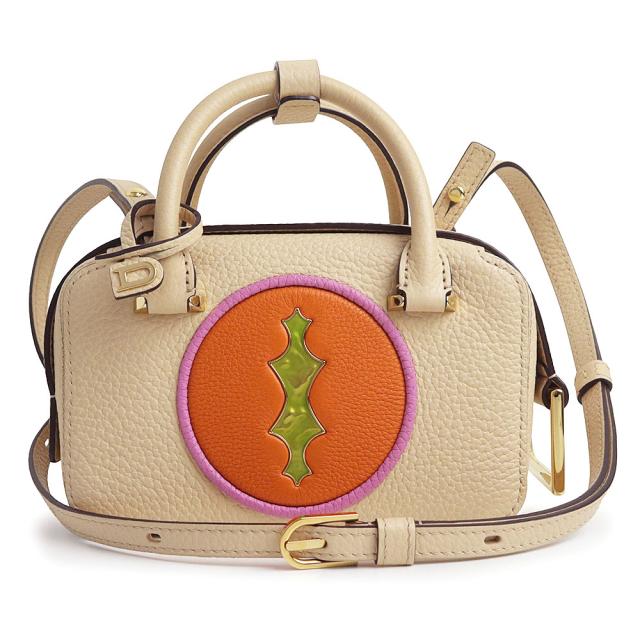 （未使用　展示品）デルボー デルヴォー DELVAUX クールボックス ナノ スターゲイザー 2WAY ショルダー ハンドバッグ 斜め掛け トリヨンレザー ベージュ ゴールド金具 AA0669BTU0BBJDO