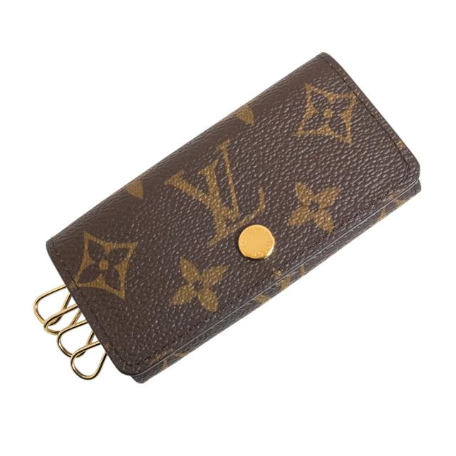 （新品・未使用品）ルイ ヴィトン LOUIS VUITTON ミュルティクレ 4 キーケース モノグラム ブラウン ゴールド金具 M62631 M69517 箱付
