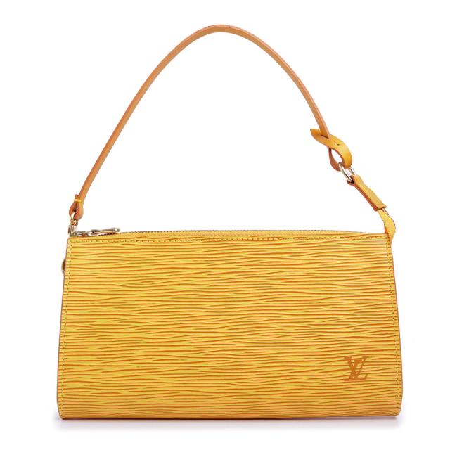 （中古）ルイ ヴィトン LOUIS VUITTON ポシェット アクセソワール アクセサリーポーチ エピレザー タッシリイエロー ゴールド金具 M52949