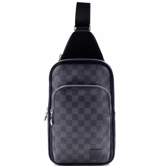 （未使用　展示品）ルイ ヴィトン LOUIS VUITTON アヴェニュー スリング ボディバッグ ワンショルダー 斜め掛け ダミエグラフィット ブラック シルバー金具 N45302 箱付