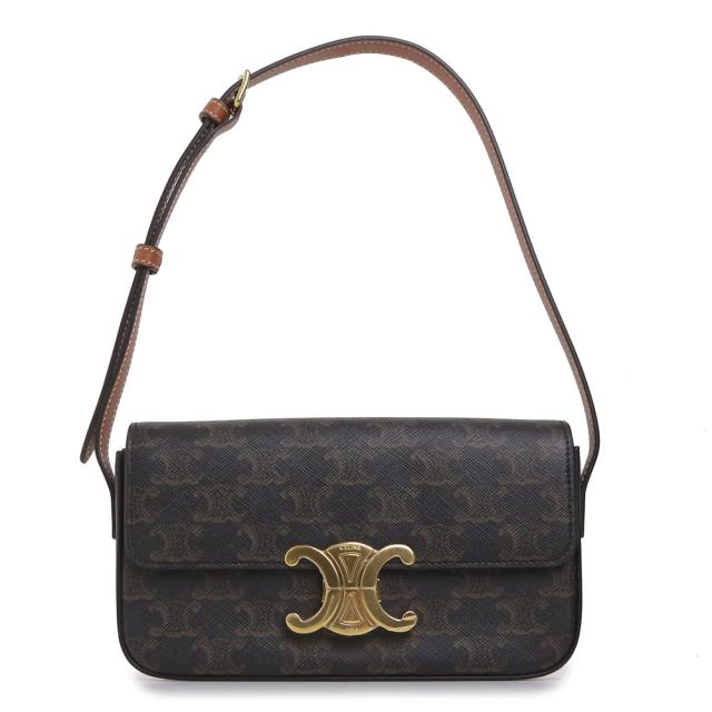 （新品・未使用品）セリーヌ CELINE クロード トリオンフ ショルダーバッグ トリオンフキャンバス タン ブラウン ゴールド金具 94142CUZ.04LU