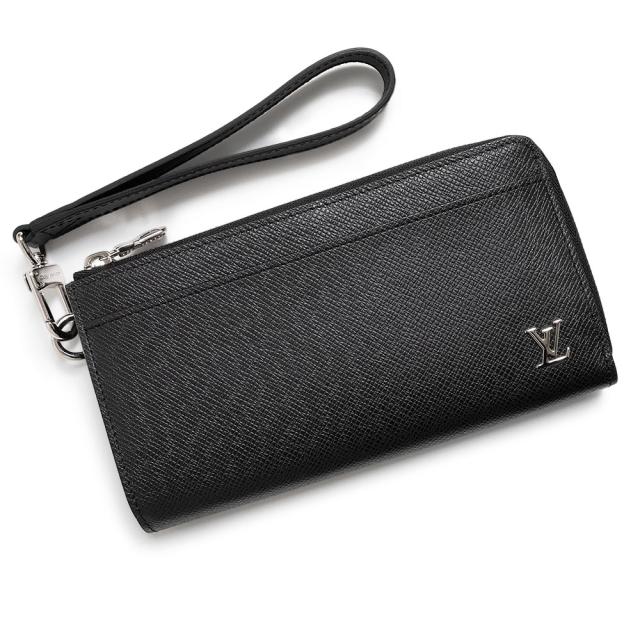 （未使用　展示品）ルイ ヴィトン LOUIS VUITTON ジッピー ドラゴンヌ L字ファスナー 長財布 タイガ レザー ノワール ブラック シルバー金具 M69409 箱付