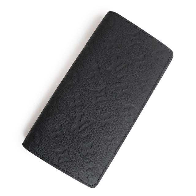 （未使用　展示品）ルイ ヴィトン LOUIS VUITTON ポルトフォイユ ブラザ 二つ折り財布 モノグラムトリヨン レザー ノワール ブラック ブラック金具 M69038 箱付