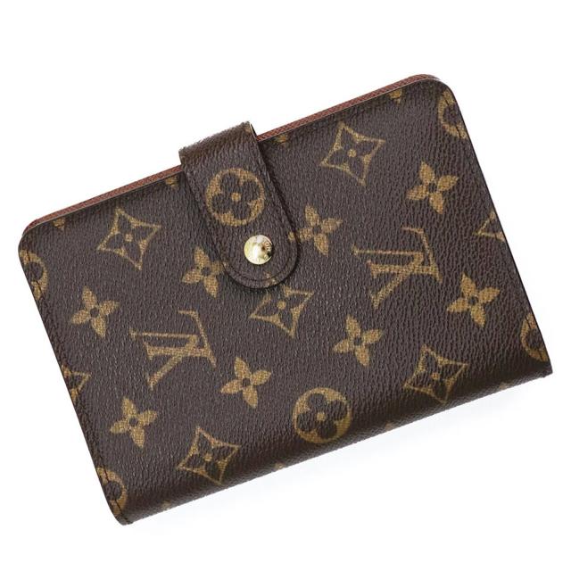 （未使用保管品）ルイ ヴィトン LOUIS VUITTON  ポルトパピエ ジップ 二つ折り財布 モノグラム ブラウン ゴールド金具 M61207