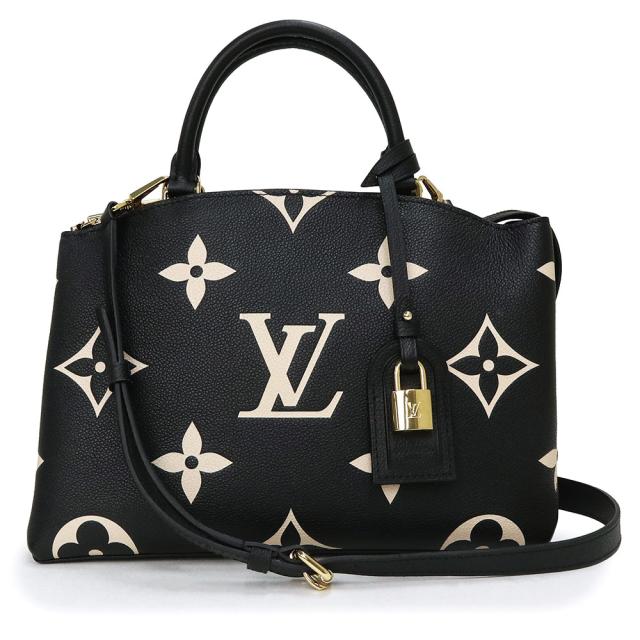 （未使用　展示品）ルイ ヴィトン LOUIS VUITTON プティ パレ PM バイカラー 2way ショルダー ハンドバッグ 斜め掛け モノグラムアンプラント レザー ブラック M58913
