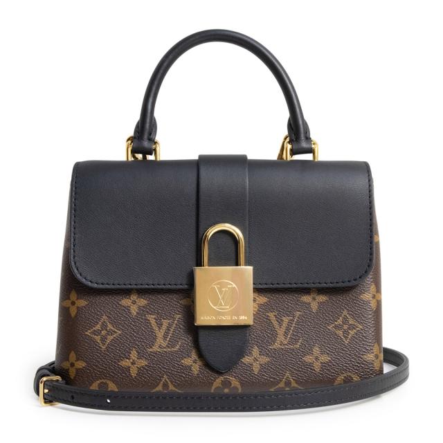 （未使用　展示品）ルイ ヴィトン LOUIS VUITTON ロッキー BB 2Way 斜め掛け ショルダー ハンドバッグ スムースレザー モノグラム ノワール ブラック ブラウン ゴールド金具 M44141