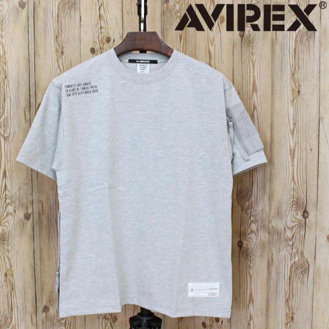 送料無料 AVIREX アヴィレックス MIL. POCKET T-SHIRT 半袖Tシャツ 783-5134015 ミリタリーポケット ステンシルプリント 半袖Tシャツ アビレックス トップス メンズ ブランド おすすめ おしゃれ 通販 春 夏 服 ゆうパケ