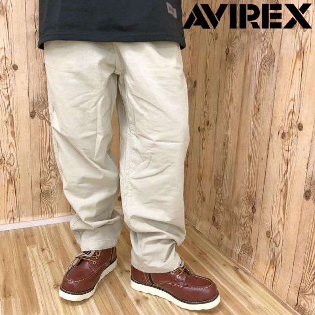 送料無料 AVIREX アヴィレックス ユーティリティ イージー パンツ / UTILITY EASY PANTS ボトムス ロングパンツ コットン