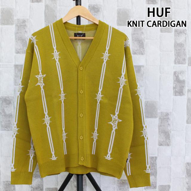 送料無料 HUF ハフ バーブッドワイヤー カーディガン BARBED WIRE CARDIGAN メンズ ストリート スケーター ブランド おすすめ おしゃれ