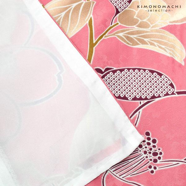 袴 セット 卒業式 女性 4点セット「二尺袖：ピンク地 椿＋袴：アイス