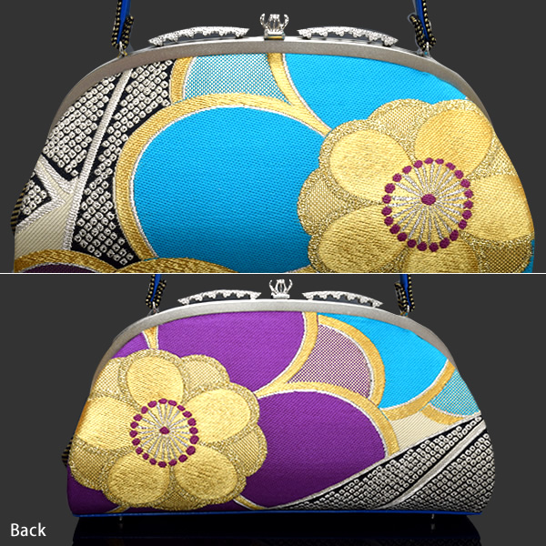 【Prices down2】振袖 草履バッグセット「ブルー 梅」和装バッグ Lサイズ 三枚芯 フリーサイズ 成人式 結婚式 [送料無料]ss2512zbg50 Prices down2】振袖 草履バッグセット「ブルー 梅」和装バッグ Lサイズ