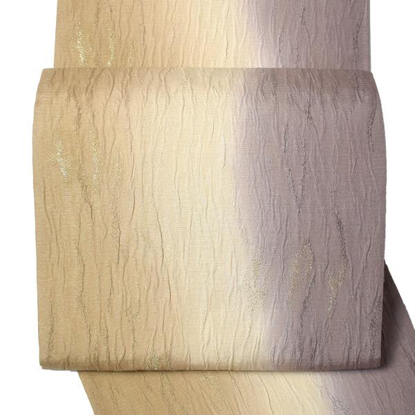 【新古品】仕立て上がり 袋帯 「暈しに霞」 洒落帯 西陣織 日本製 【メール便不可】ss2512ofk10