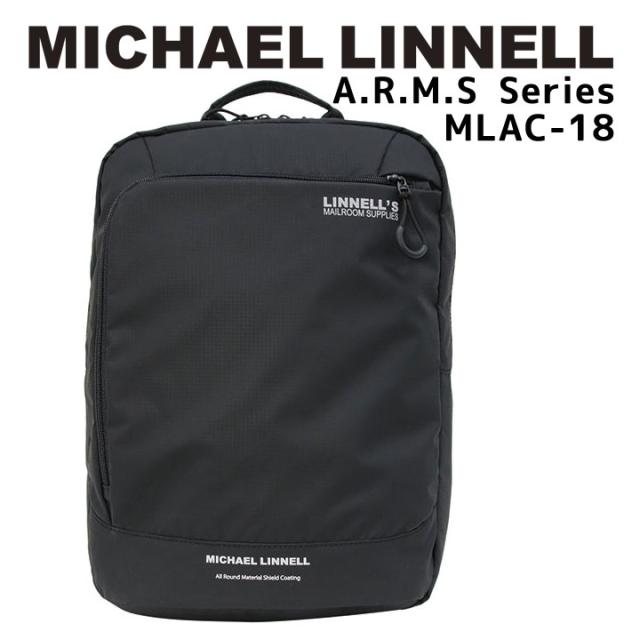 マイケルリンネル MICHAEL LINNELL リュックサック バックパック バッグ 22L 撥水 メンズ レディース ビジネス 通勤 通学 ブラック MLAC-18 【誕生日 お祝い プレゼント 贈り物 ギフト】【dgpcp】