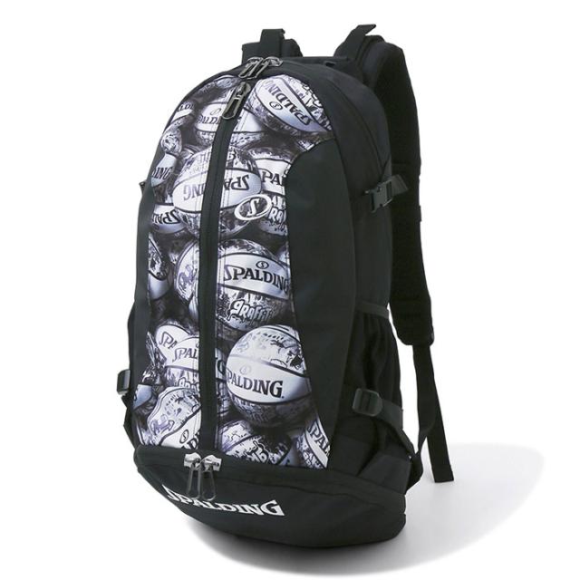 【送料無料】正規販売店 スポルディング バスケットボール用 バックパック バック ケイジャー グラフィティ ホワイト 40-007GW リュック