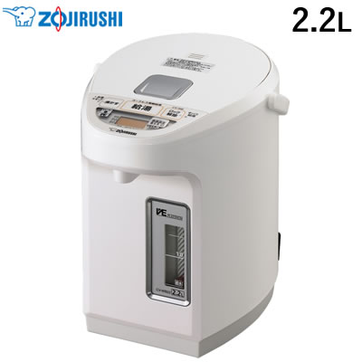 【送料無料】象印 2.2L 電気ポット マイコン沸とう VE電気まほうびん 優湯生 CV-WB22-WA ホワイト