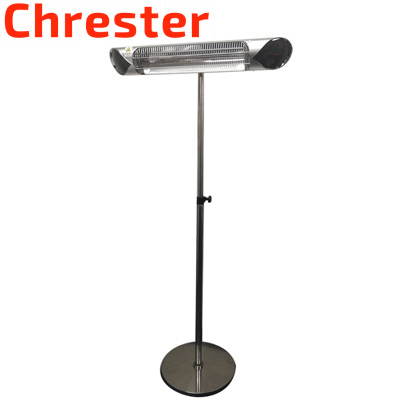 クレスター 即暖 赤外線ヒーター ペガサス スタンド設置 横向取付モデル IP65防水 屋外使用可 100V 電気ストーブ HEAT-A-101SSH シルバー