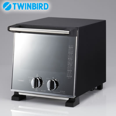 【送料無料】ツインバード スリムオーブントースター TS-D037PB パールブラック