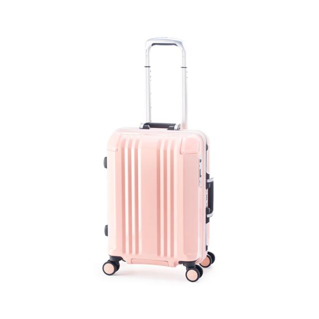 A.L.I ハードキャリーケース デカかるEdge FRAME 3〜4泊 35L ALI-070R-18-CPK コーラルピンク フレームタイプ アジア・ラゲージ スーツケース 機内持ち込み可能サイズ ホイールロックスイッチ 静音キャスター