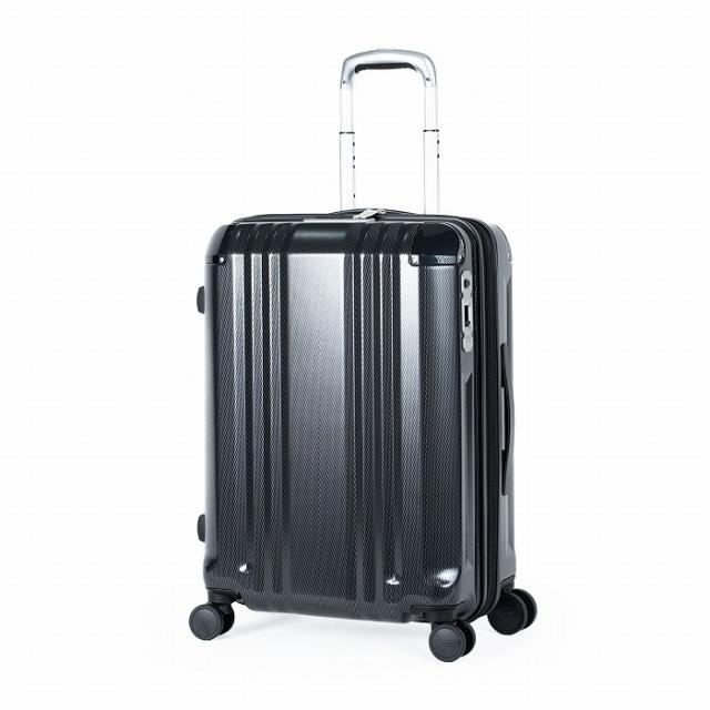 A.L.I ハードキャリーケース デカかるEdge 拡張タイプ 4〜6泊 52L＋8L ALI-089-22W-WBK ウェーブブラック アジア・ラゲージ スーツケース ジッパータイプ 拡張ファスナー機能 手荷物預け無料サイズ