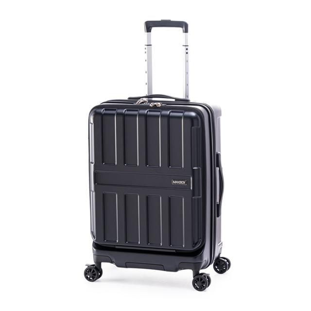 A.L.I ハードキャリーケース MAXBOX FrontOpen 5〜7泊 55L ALI-8511-22-MBK マットブラック アジア・ラゲージ スーツケース 手荷物預け無料サイズ フロントオープンタイプ 17インチPC収納