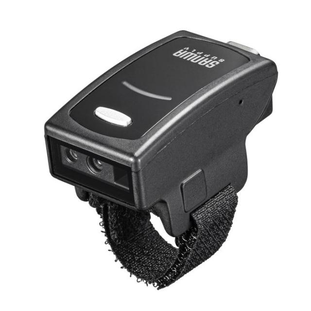 サンワサプライ Bluetooth2次元バーコードリーダー（リングタイプ） BCR-BT2D5BK ブラック