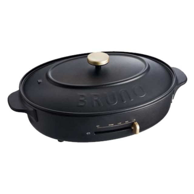 【送料無料】BRUNO ブルーノ オーバルホットプレート BOE053-BK ブラック イデアインターナショナル