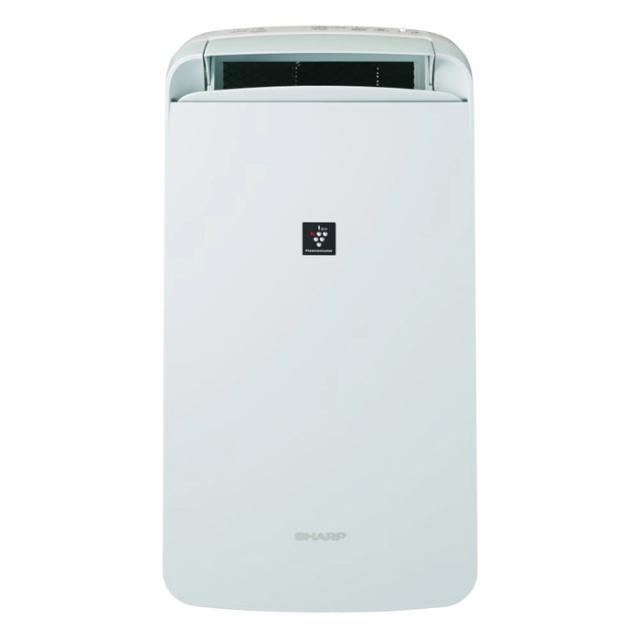 シャープ 冷風 衣類乾燥除湿機 コンプレッサー方式 プラズマクラスター7000 コンパクトクール CM-T100-W アイスホワイト 消臭 部屋干し キャスター付き 内部乾燥