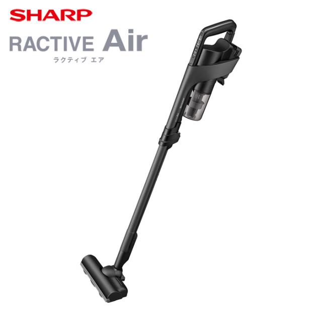 シャープ コードレススティック掃除機 ラクティブエア EC-FR11-B ブラック系 遠心分離サイクロン スティッククリーナー 軽量 着脱式バッテリー