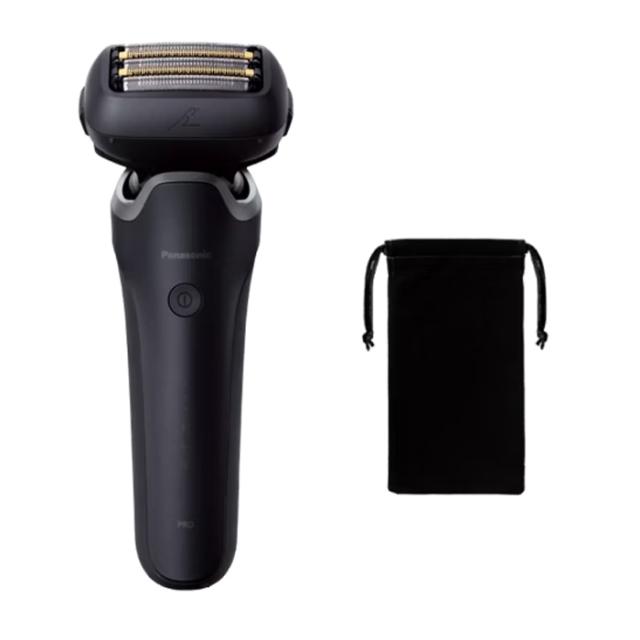 パナソニック メンズシェーバー 5枚刃 ラムダッシュPRO5 ACアダプター充電 ES-L551D-K マットブラック 充電中でも剃れる 電気シェーバー ラムダッシュAI＋ 防水 密着5Dヘッド 海外使用対応