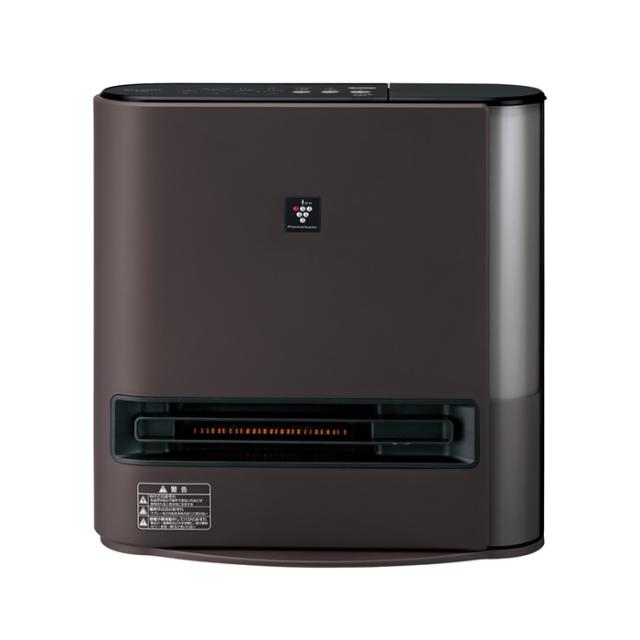 シャープ プラズマクラスター加湿セラミックファンヒーター HX-TK12-T ブラウン系 ダークブラウン 1200W 加湿 ヒーター 加湿器付きファンヒーター 温風 暖房 省エネ フィルター自動洗浄運転 チャイルドロック