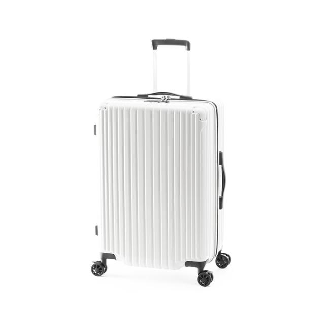 A.L.I ハードキャリーケース MAXsTOP 5〜7泊 70L MAXSTOP-24-WH ホワイト アジア・ラゲージ スーツケース 手荷物預け無料サイズ 前輪ストッパー YKK社製ジッパー