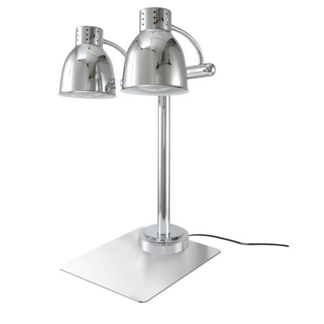 MotoM モトム ヒートランプスタンド 2灯 MST048M-2 クローム オリンピア照明 保温 厨房 ビュッフェ パーティー ケータリング