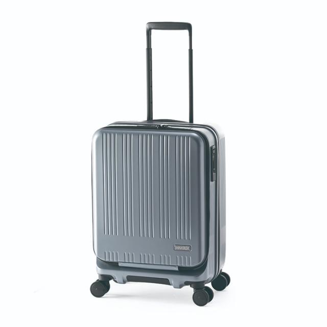 A.L.I ハードキャリーケース MAXBOX 3〜4泊 38L〜44L MX-8011-18W-ASGY マットアッシュグレー アジア・ラゲージ スーツケース 機内持ち込みサイズ フロントオープンタイプ 14インチPC収納ポケット
