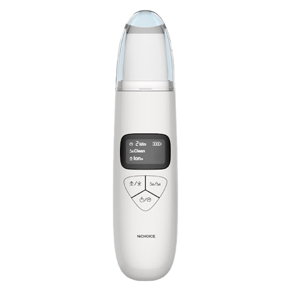 【送料無料】NiCHOICE ウォーターピーリング美顔器 NBT-921 白 音波振動 角質除去 顔