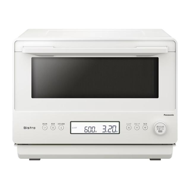 パナソニック 26L 電子レンジ Bistro ビストロ NE-FB2D-W オフホワイト Panasonic ワイド＆フラット庫内 単機能レンジ レンジ最高出力1000W 2品同時あたため