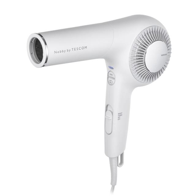 テスコム Nobby by TESCOM プロフェッショナル プロフェッショナル プロテクトイオン ヘアドライヤー NIB500B-W ホワイトアッシュ 大風速 プロ仕様 パワフル 速乾 軽量 スリム ハンズフリー