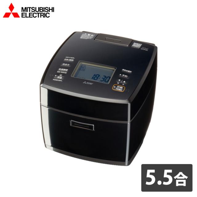 三菱電機 炊飯器 5.5合炊き IH炊飯器 備長炭 炭炊釜 IHジャー炊飯器 NJ-VP10H-B 黒曜 0.5合〜5.5合炊き 玄米芳潤モード 低温調理 エコ炊飯