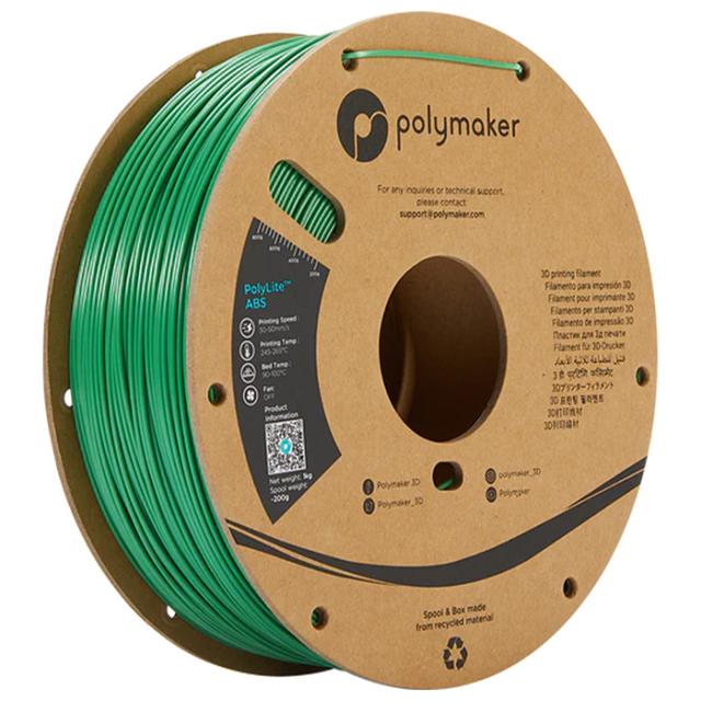 Polymaker PolyLite ABS フィラメント (1.75mm, 1kg) Green グリーン 3Dプリンター用 PE01005 ポリメーカーの通販はau PAY マーケット ...