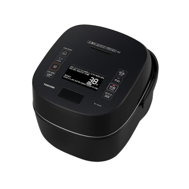東芝 5.5合炊き 真空圧力IH 炊飯器 炎匠炊き  RC-10VXV-K グランブラック