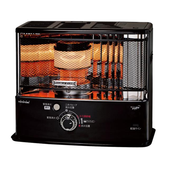 トヨトミ 反射型石油ストーブ RC-W3624-B ブラック