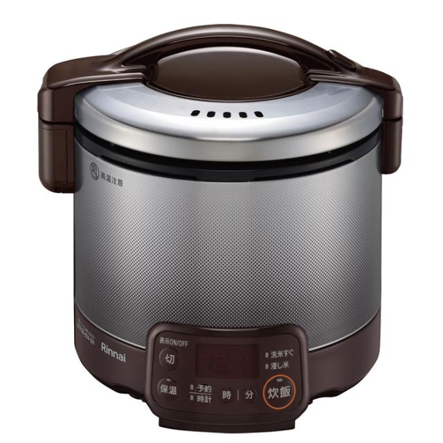 リンナイ ガス炊飯器 こがまる ジャー機能付 3合 ダークブラウン プロパンガス用 RR-030VQT-DB-LP