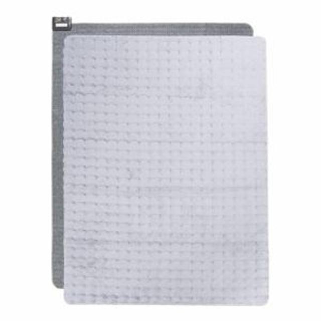 広電 ホットカーペット 約3畳 洗えるファー素材カバー VWU301UH-HMF グレー 無地 電気カーペット カバーセット 省エネ 8時間オフ ダニクリーン カバー丸洗い 暖房面切換