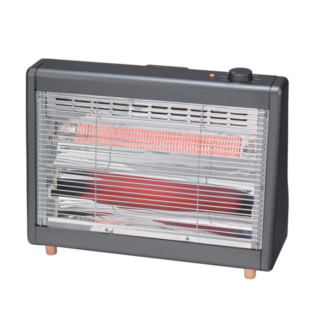 ユアサプライムス ワイド電気ストーブ YKT-WCS1000G-H グレー 速暖