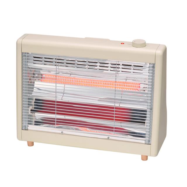 ユアサプライムス ワイド電気ストーブ YKT-WCS1000G-LC クリーム 速暖